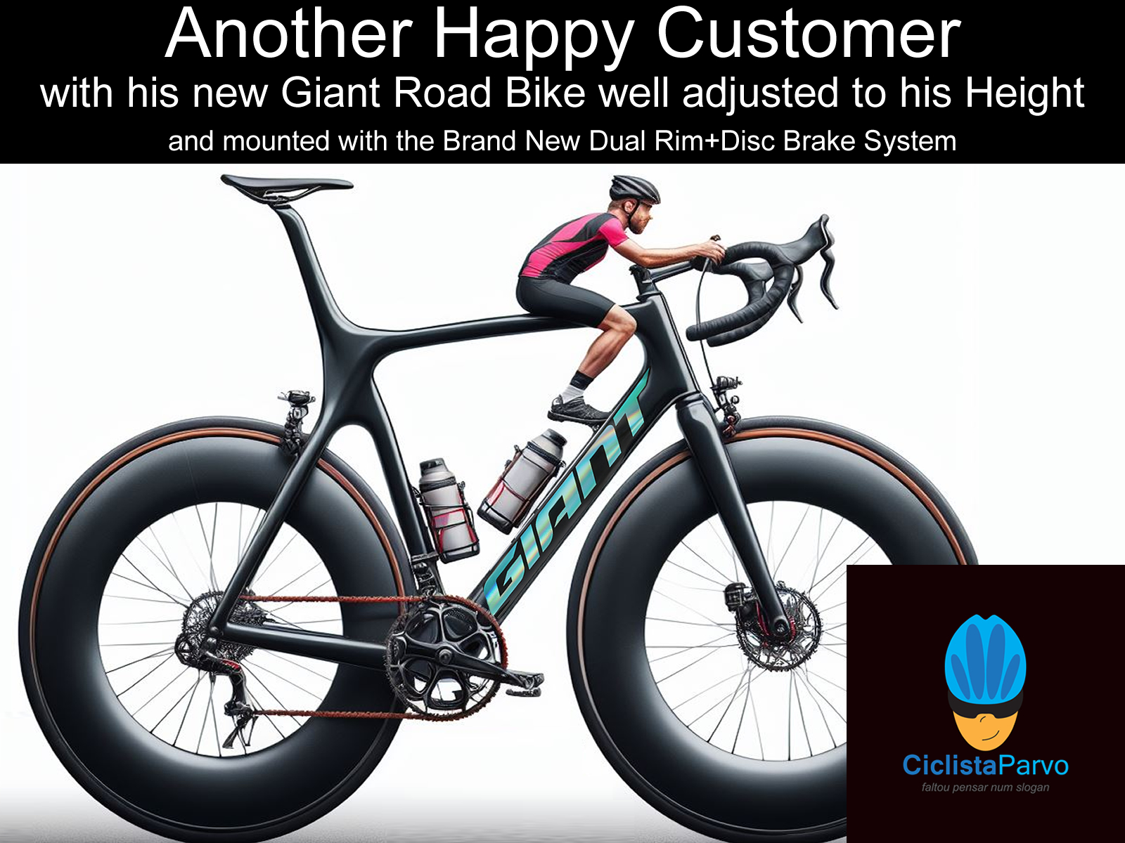 Another Happy Customer with his new Giant Road Bike well adjusted to ...