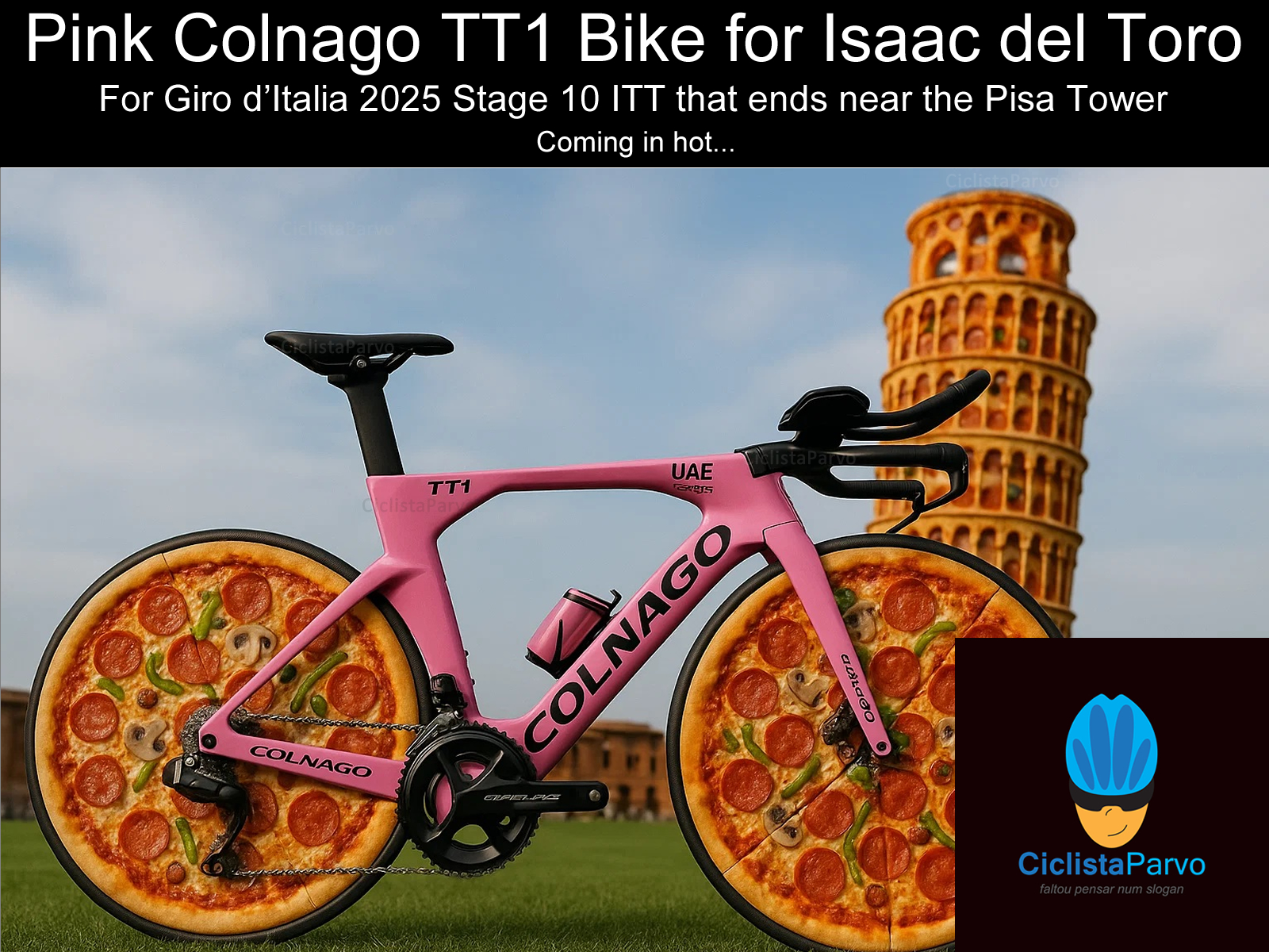 Pink Colnago TT1 Bike for Isaac del Toro | AutoAds.pt